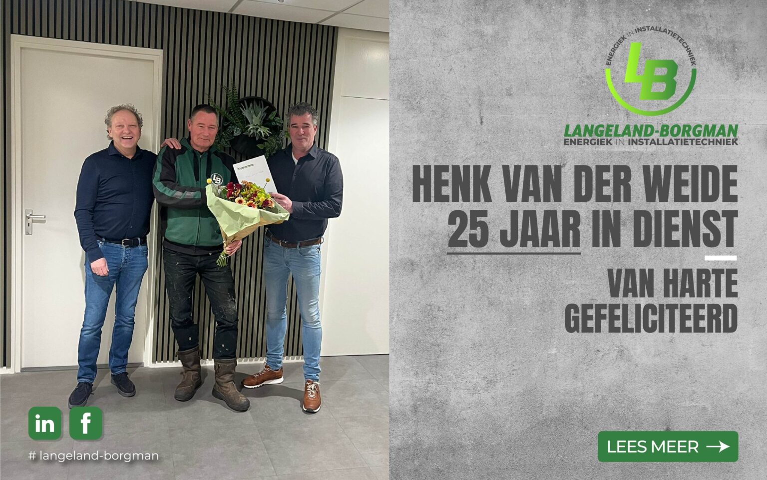 Vandaag vieren we feest, want onze Henk van der Weide is al 25 jaar in ...